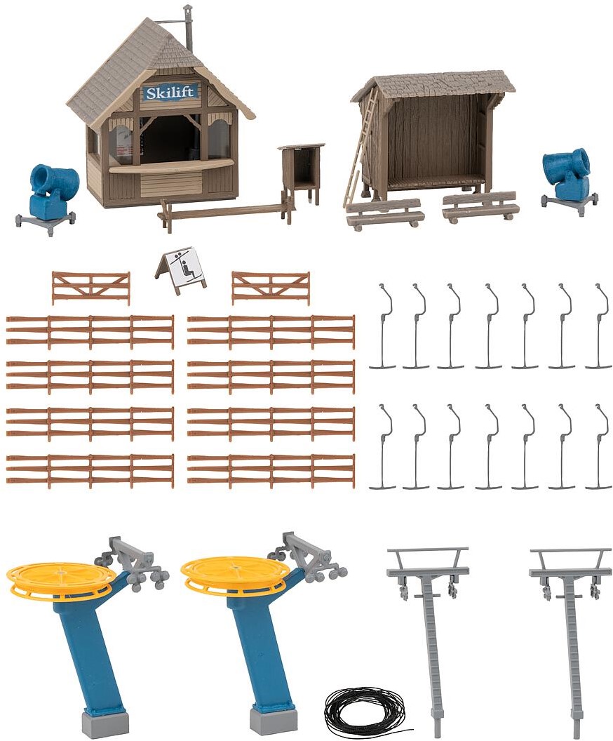 Faller 134003 H0 - Ski Sleeplift met Kiosk ETS Modelspoor