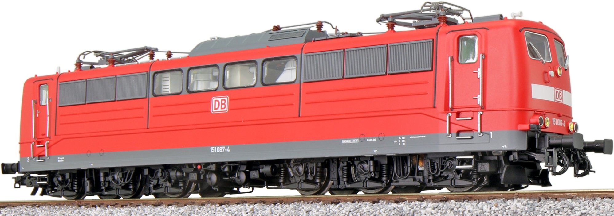 ESU 31037 H0 - E-Lok, H0, BR 151, 151 087 DB, Verkehrsrot, Ep V , LokSound, Pantograph, DC/AC ...