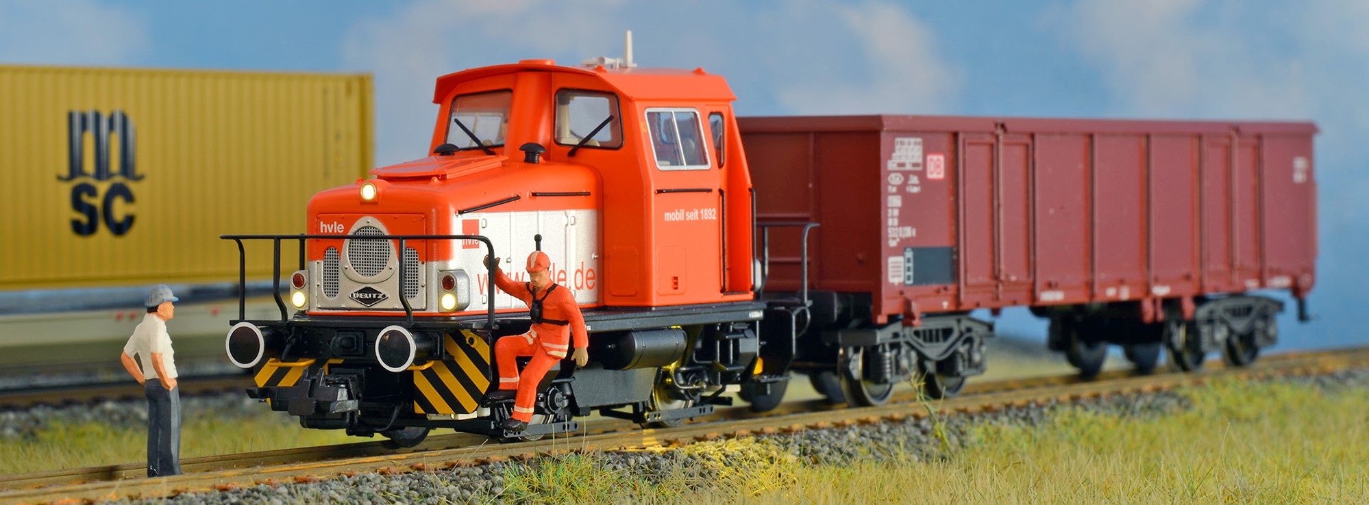 ESU 31436 H0 - Diesellok, H0, KG230, Lok 1 HVLE, orange, Ep VI ...