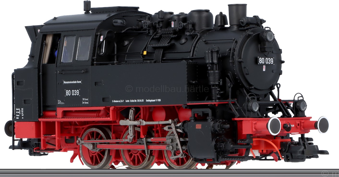 ESU 31651 H0 - Dampflok, H0, BR80, 80 039 Museum, Schwarz, Ep VI ...