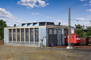 Vollmer VOL-45765 H0 - H0 E-Lokschuppen mit Türschließvorrichtung,zweiständig ETS Modelspoor