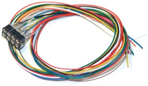 ESU 51950 - cable harness with 8-pin plug according to NEM 652, DCC colour, length 300mm ETS ...