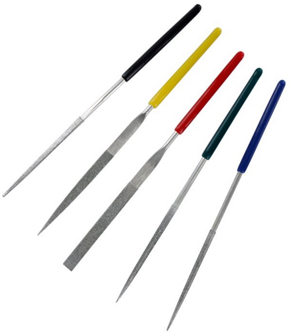 Hobbytime Tools HT1103 - DIAMOND FILE SET 100MM – 5 PRECISION PIECES ...