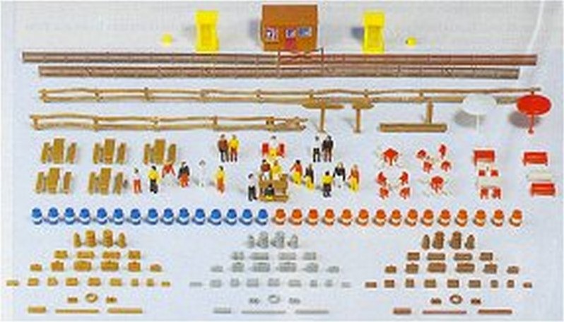 Kibri 7490 N - Accessoire Set met Figuren ETS Modelspoor