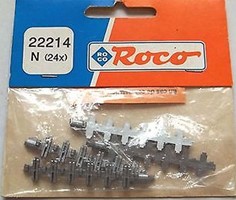Roco 22214 N - Geisoleerde Railverbinders 24stuks ETS Modelspoor